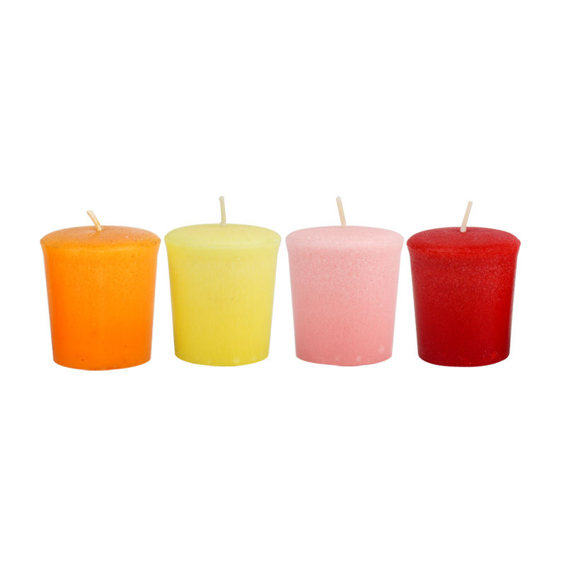 Wholesale Paraffin Wax Small Color Mini Pillar Candle 10 hours Votive ...